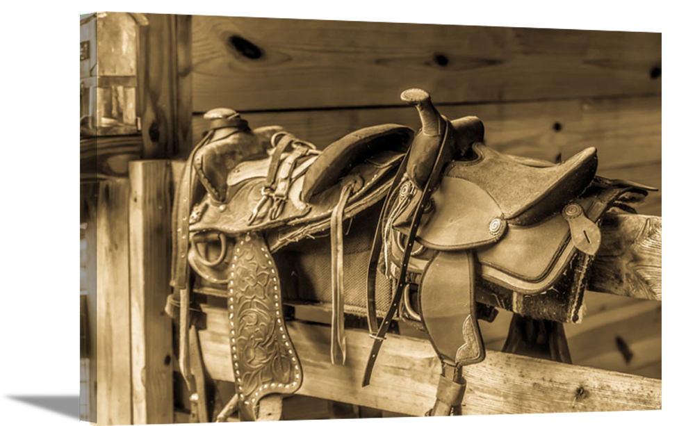 Saddleback | Western Art Canvas or Framed Print | Various Sizes — Wall ...